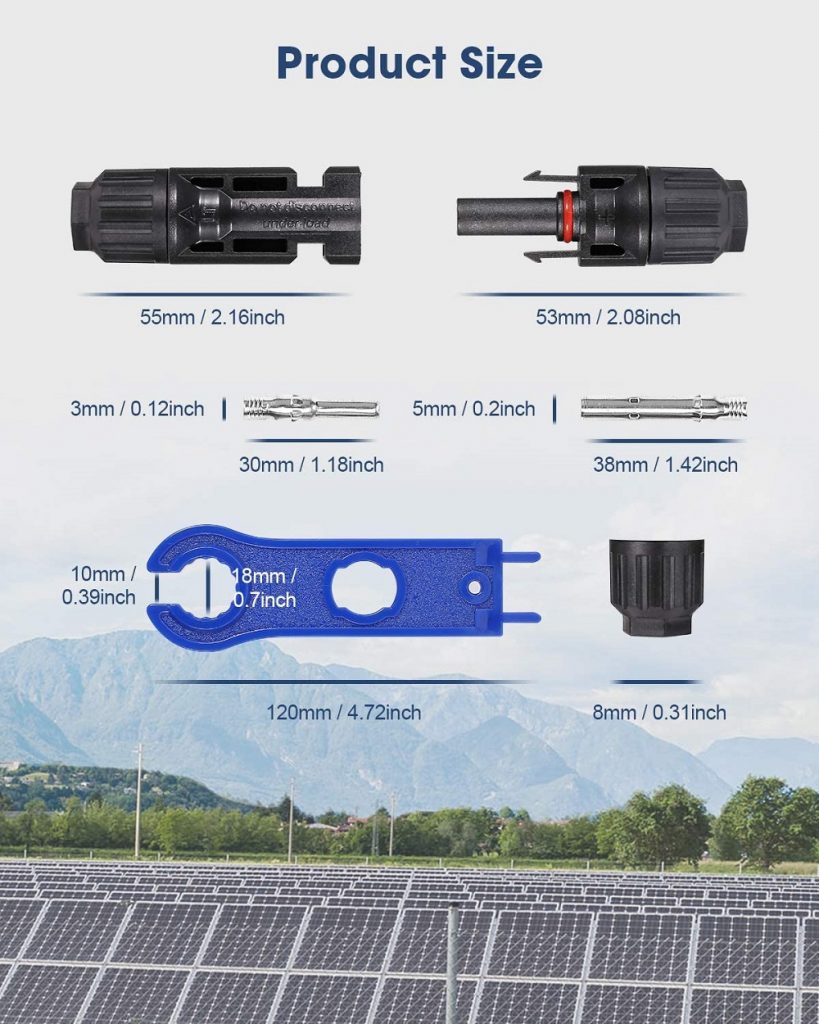 Solar CE Certified MC4 for solar panels 1 Pair(SPSMC4-1P) – Sparkel India